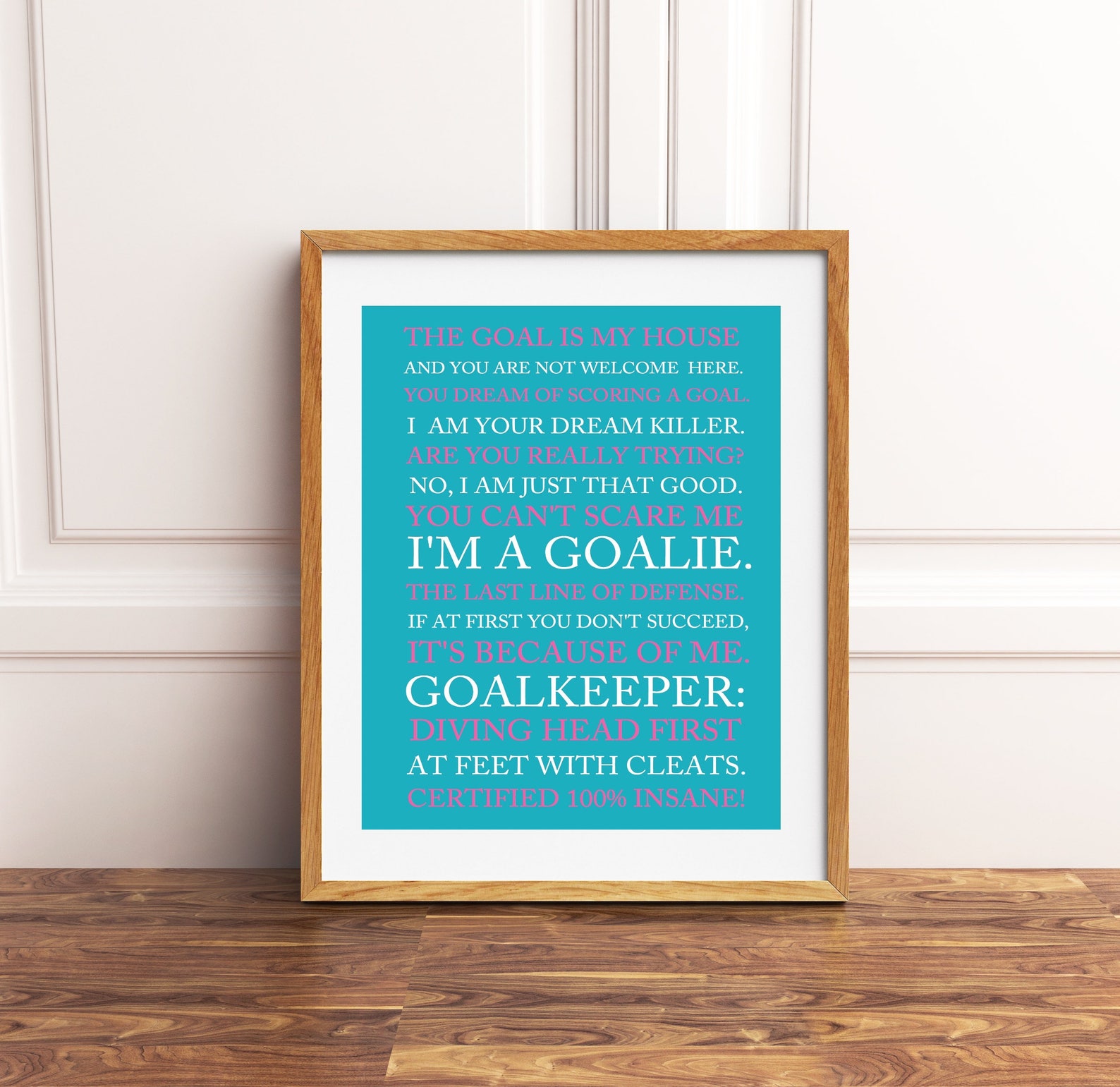 Goal keeper goalie soccer girl soccer quotes girls sports | Etsy