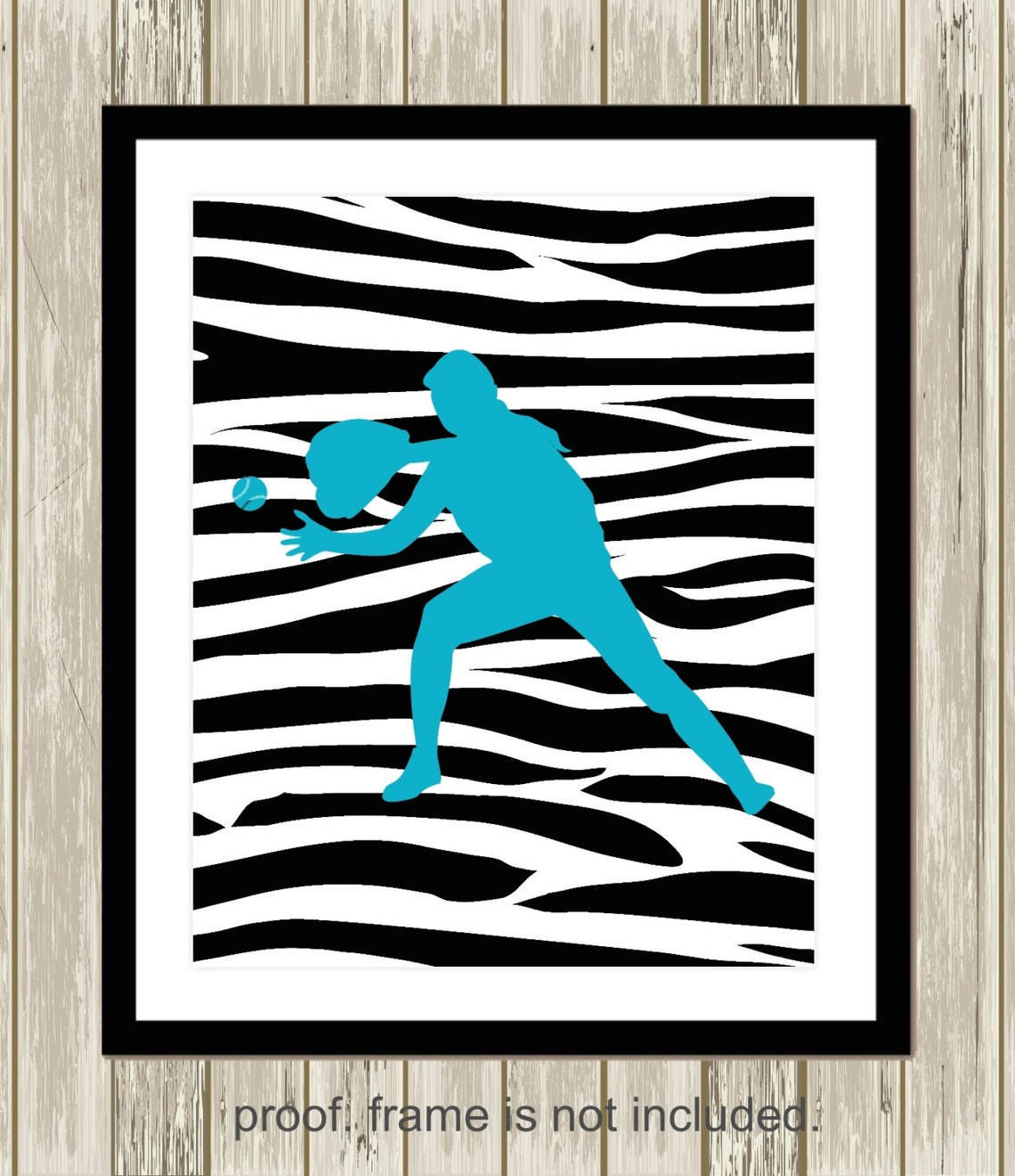 Softball Girls Softball Wall Art Softball Art Girls - Etsy