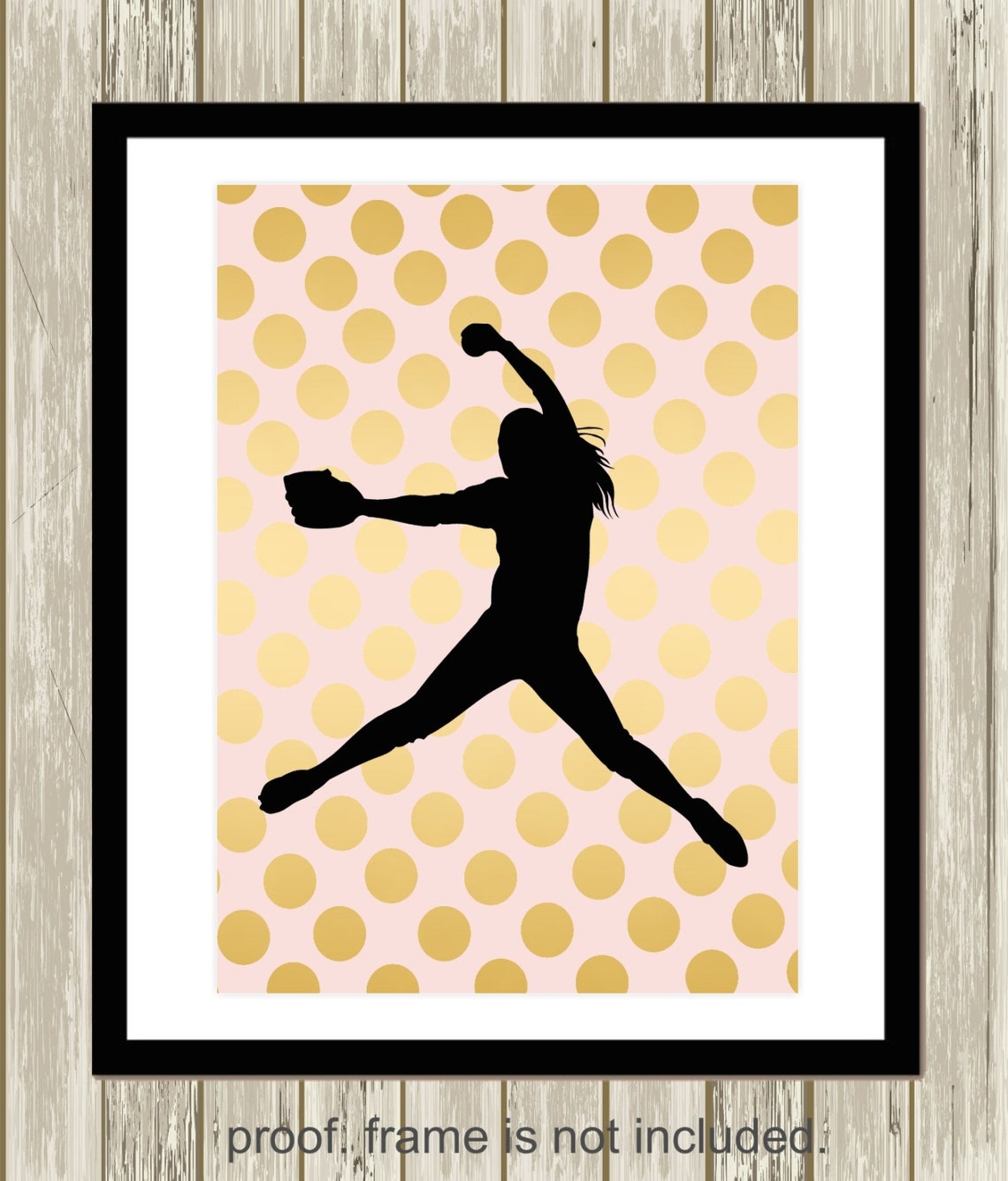 Girls Sports Art Softball Girls Art Softball Pitcher - Etsy