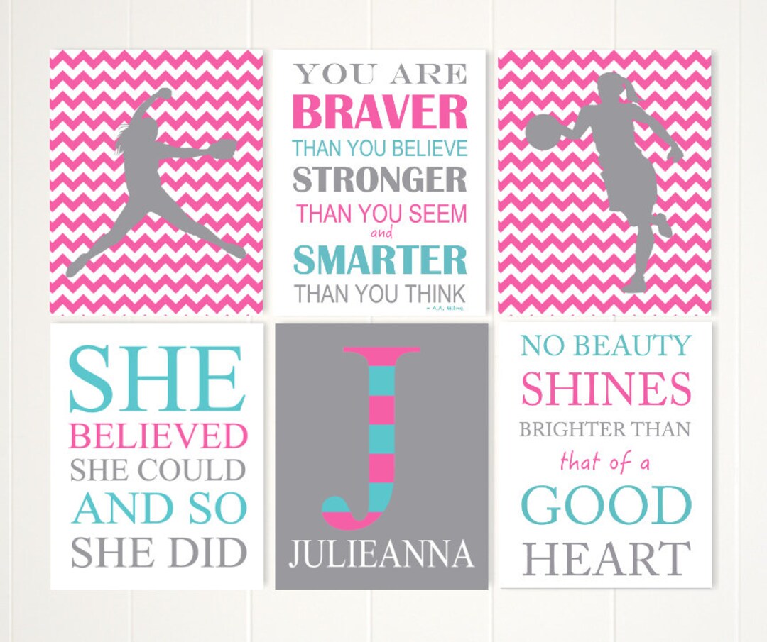 Sports Theme Room Decor Little Athlete Motivational Kids - Etsy