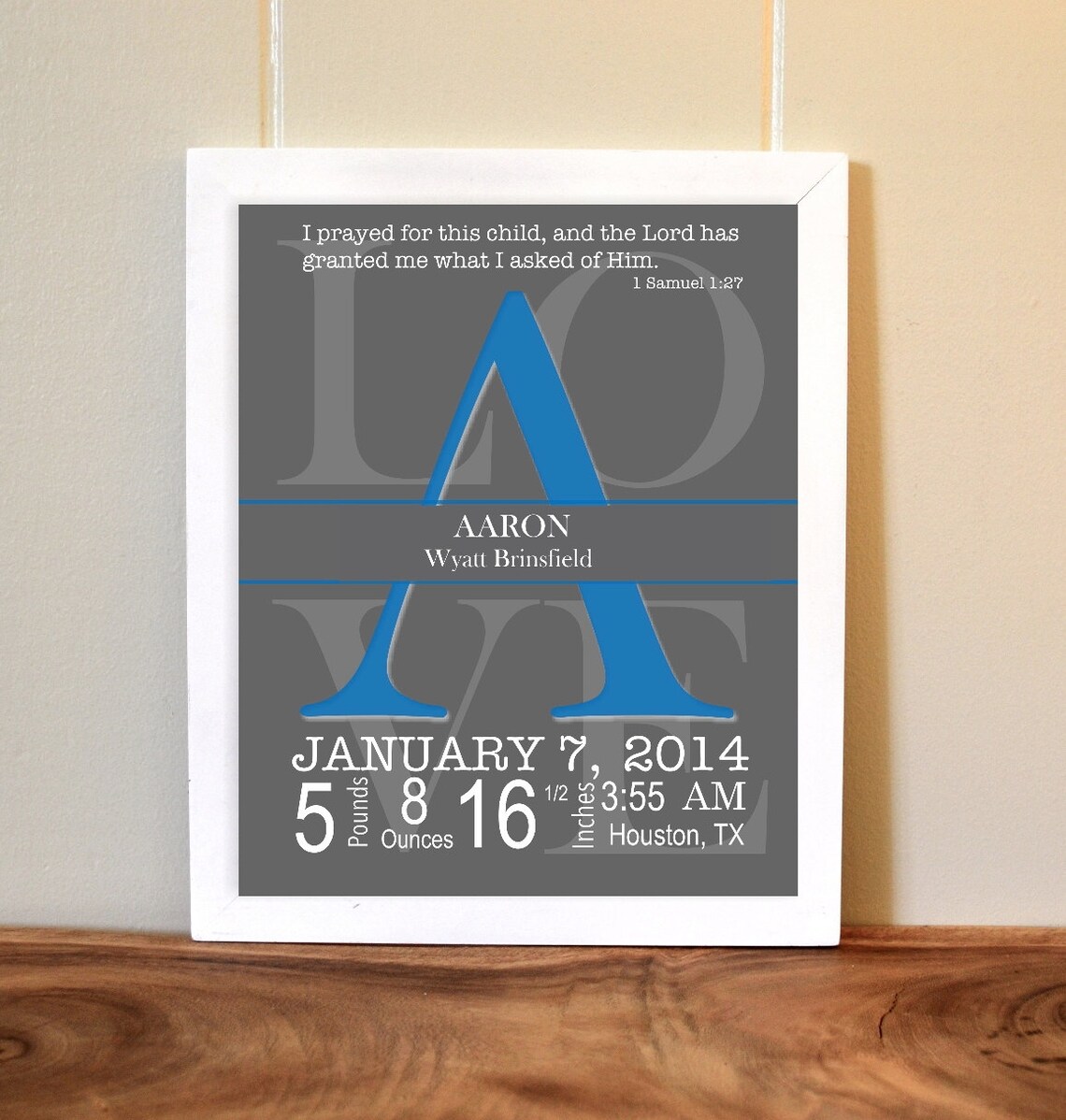 Nursery Monogram Art Baby Boy Nursery Nursery Letters Baby | Etsy