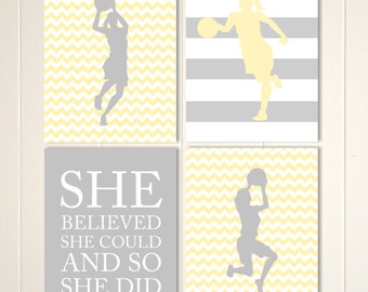 Girls Wall Art Basketball Art Sports Art Girl's Room | Etsy