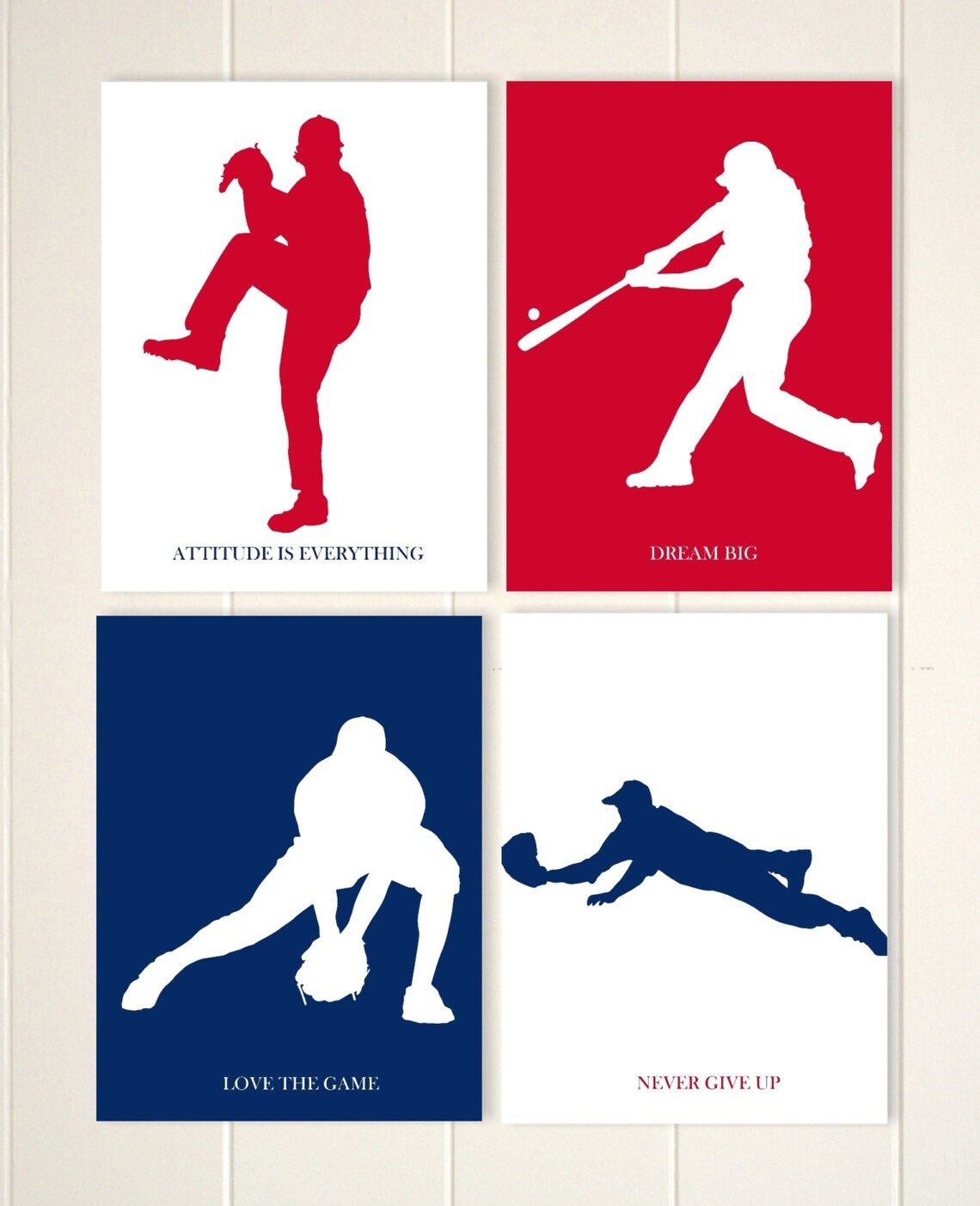 Boys Sports Wall Art Baseball Wall Art Baseball Player Boys - Etsy