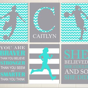 Soccer Girl, Track Girl Wall Art, Runner, Basketball Girl, Girls ...
