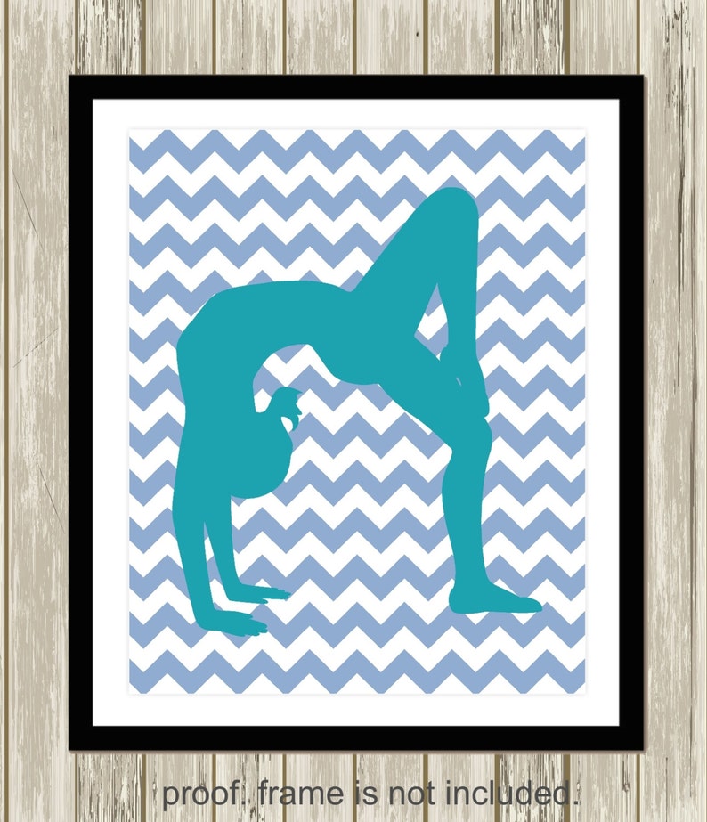 Gymnast Girl Gift Little Gymnast Art Print Gymnastics Wall - Etsy