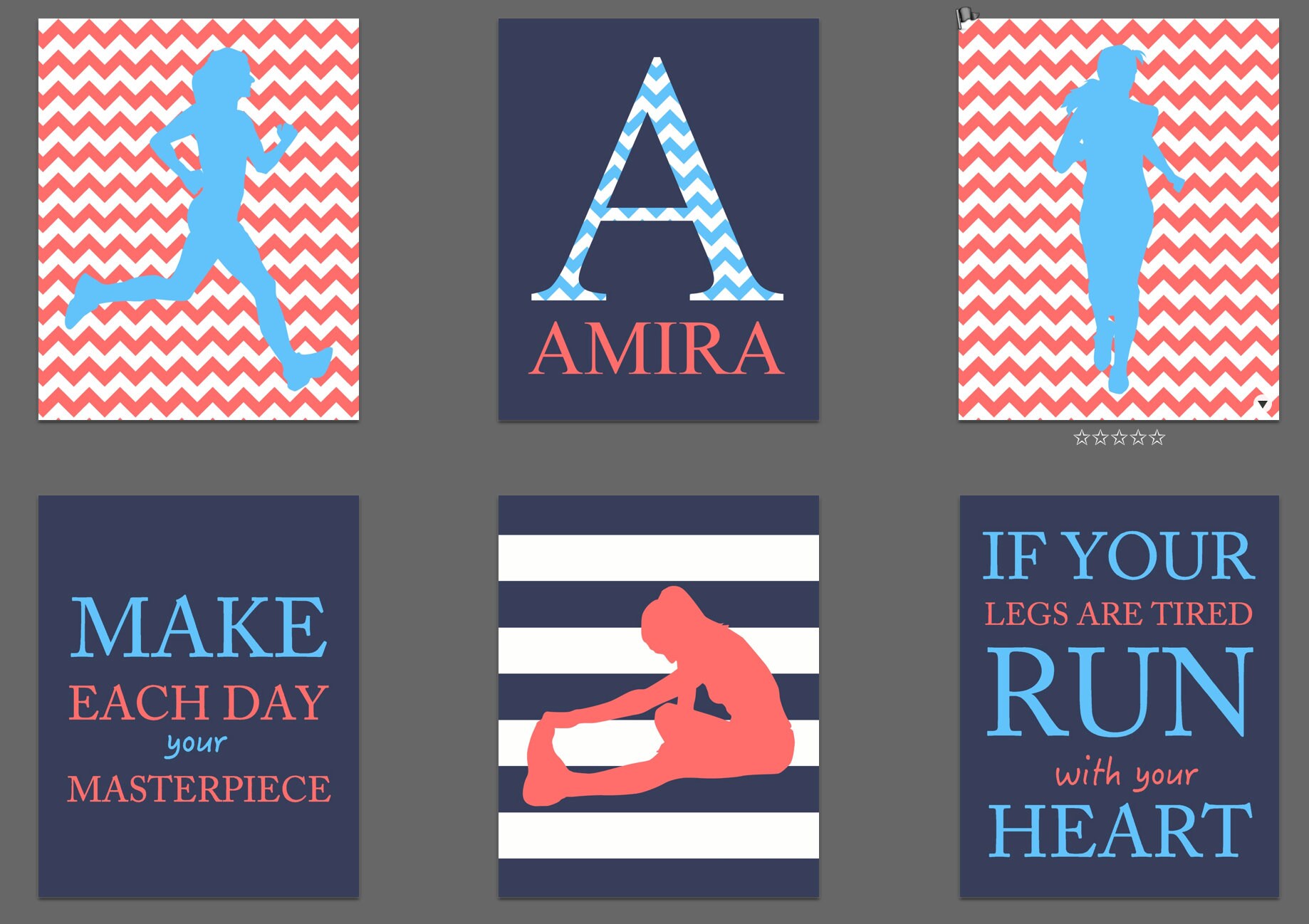 Inspirational girls wall art runner wall art track runner | Etsy