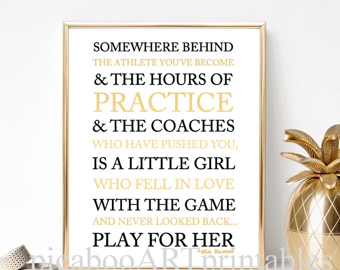 Somewhere Behind the Athlete, Athlete Wall Art, Encouragement Art for ...