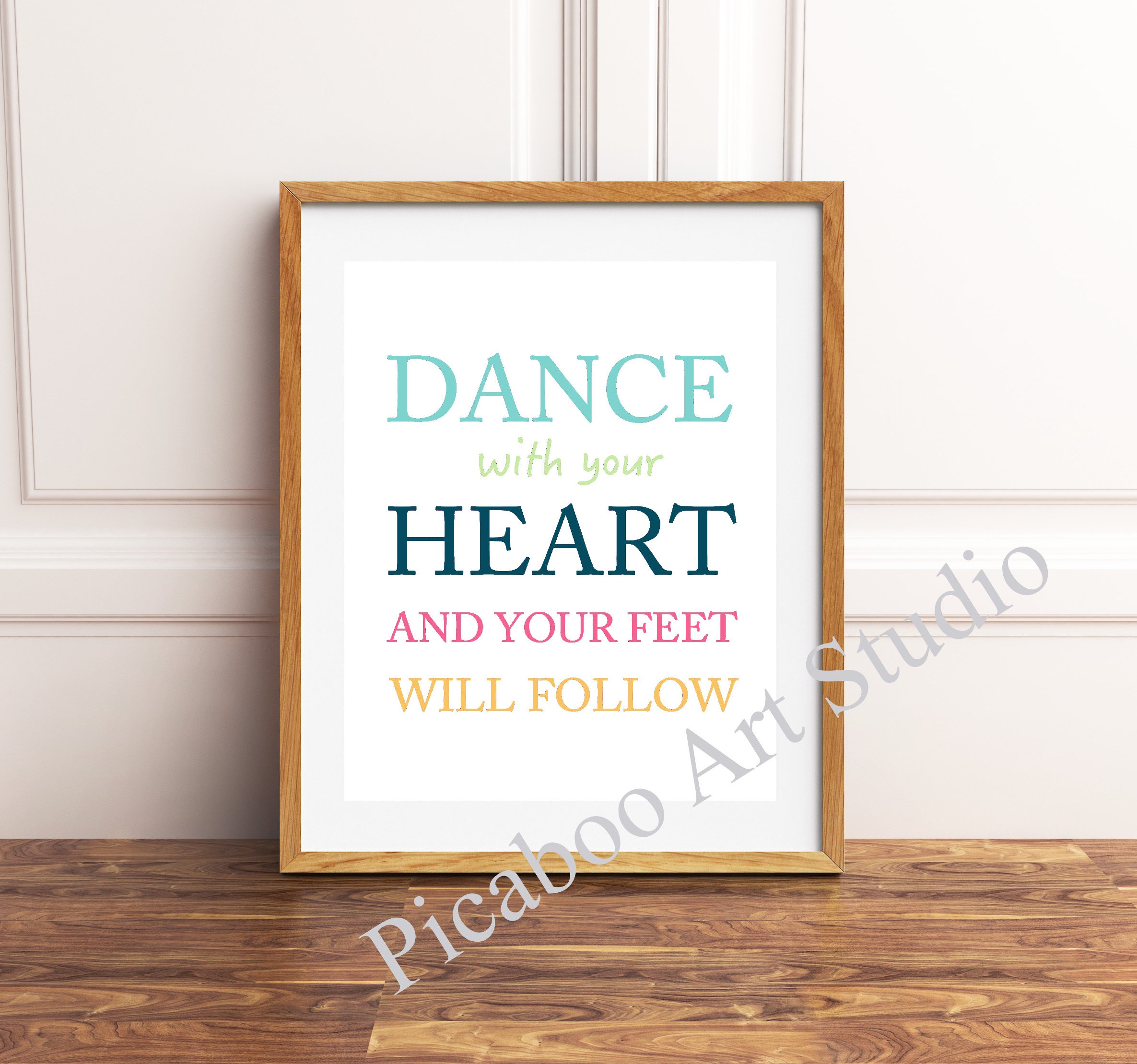 Dance with your feet and your heart will follow dance theme | Etsy
