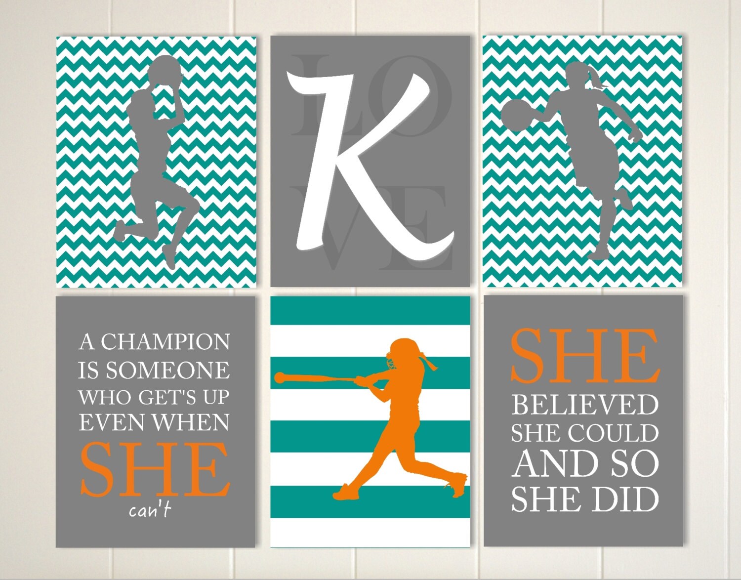 Motivational sports quotes art girls basketball art softball | Etsy