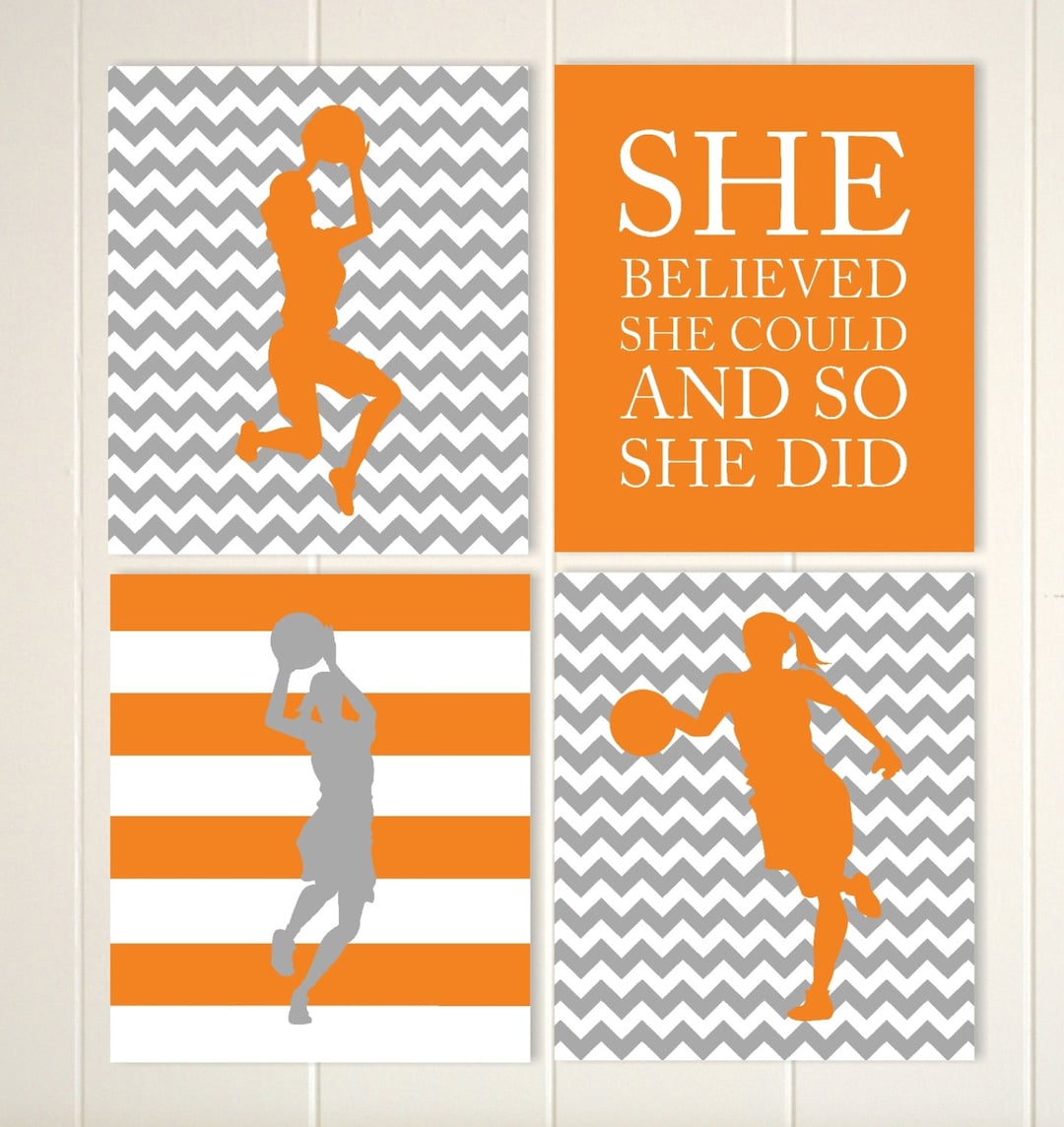 Basketball Wall Art, Dorm Poster, Girls Motivational Art, Girls Room ...