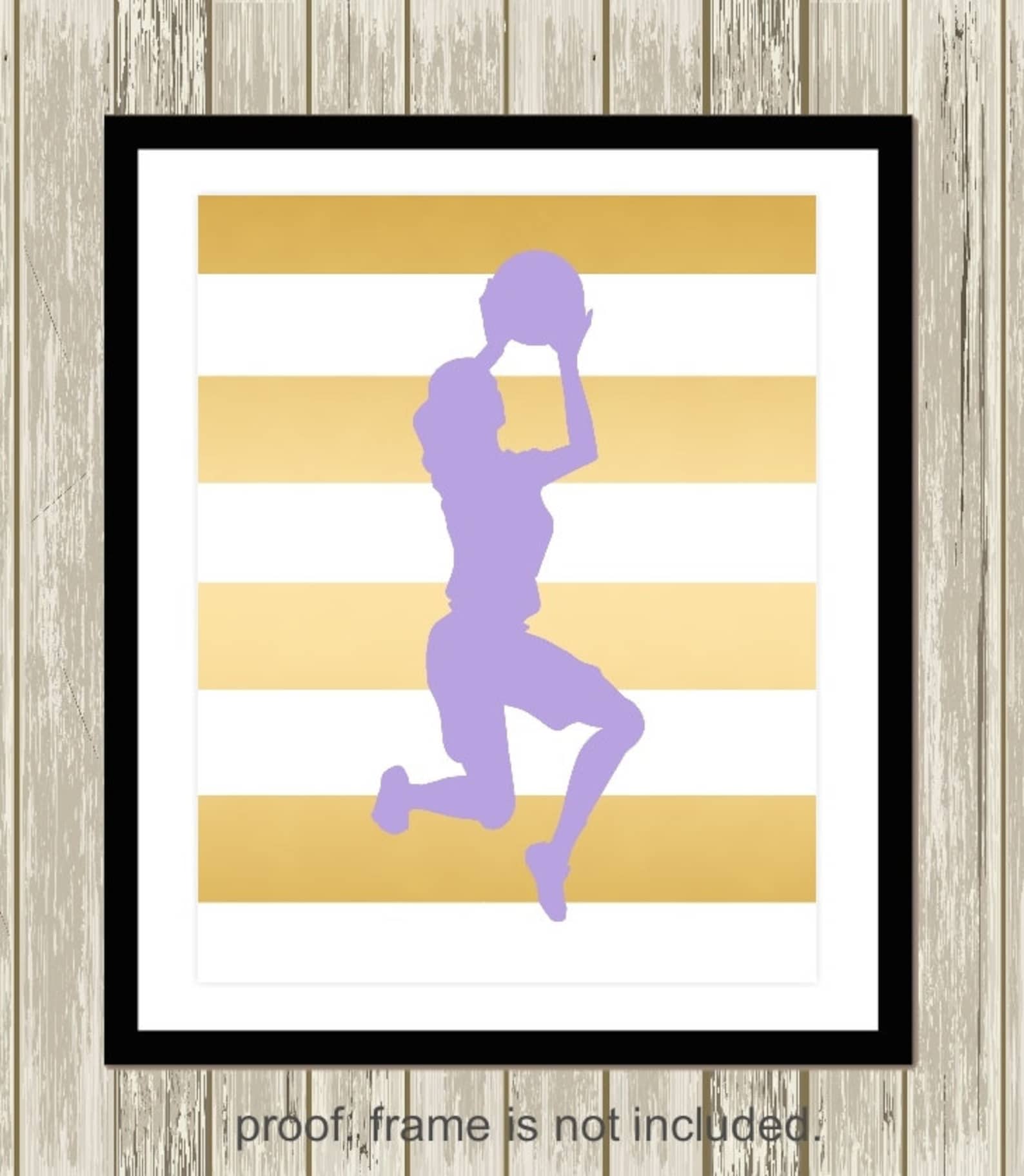 Girls basketball wall art kids room wall art girls art | Etsy