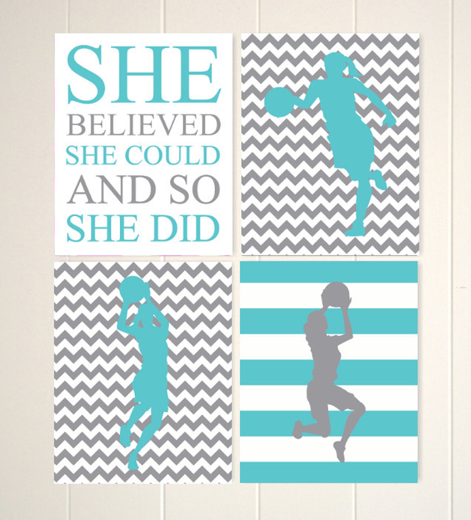 Girls Wall Art, Basketball, Dorm Poster, Girls Motivational Art, Girls ...