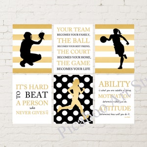 Track and Field, Athlete Gift Idea, Volleyball Art, Basketball Girl ...