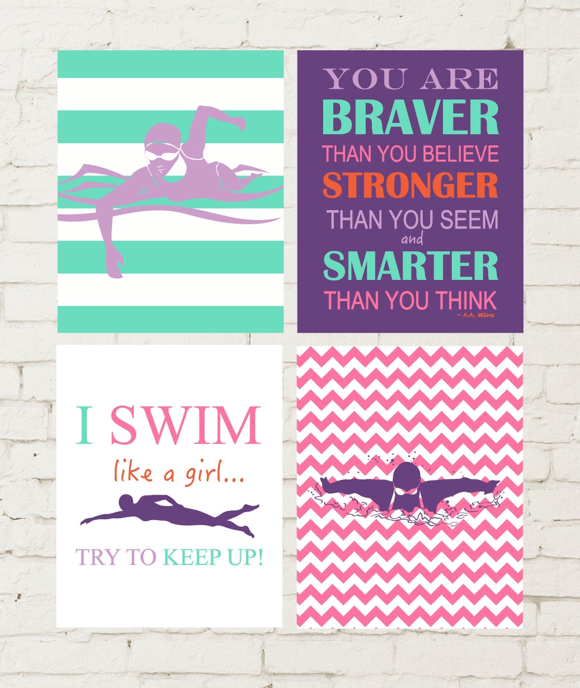Swimmer Poster Swimming Room Decoration Swimming - Etsy