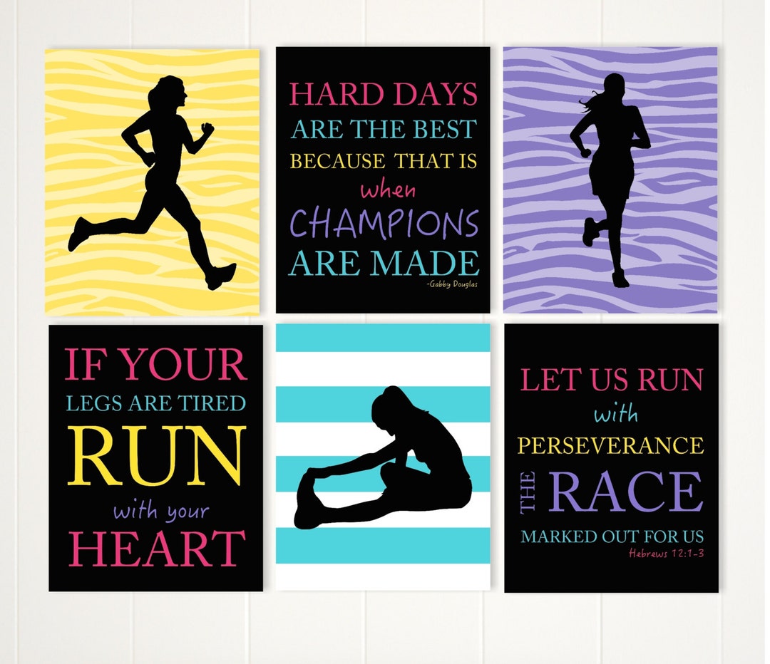 Runner Wall Art, Track Runner Wall Art, Cross Country Running ...