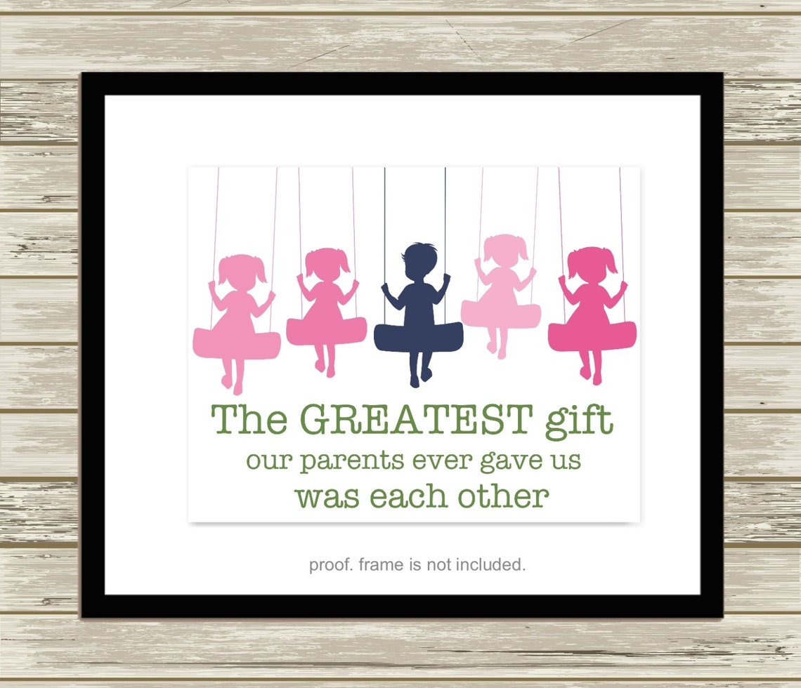 Siblings Wall Art Siblings Quotes Brother and Sister Wall - Etsy