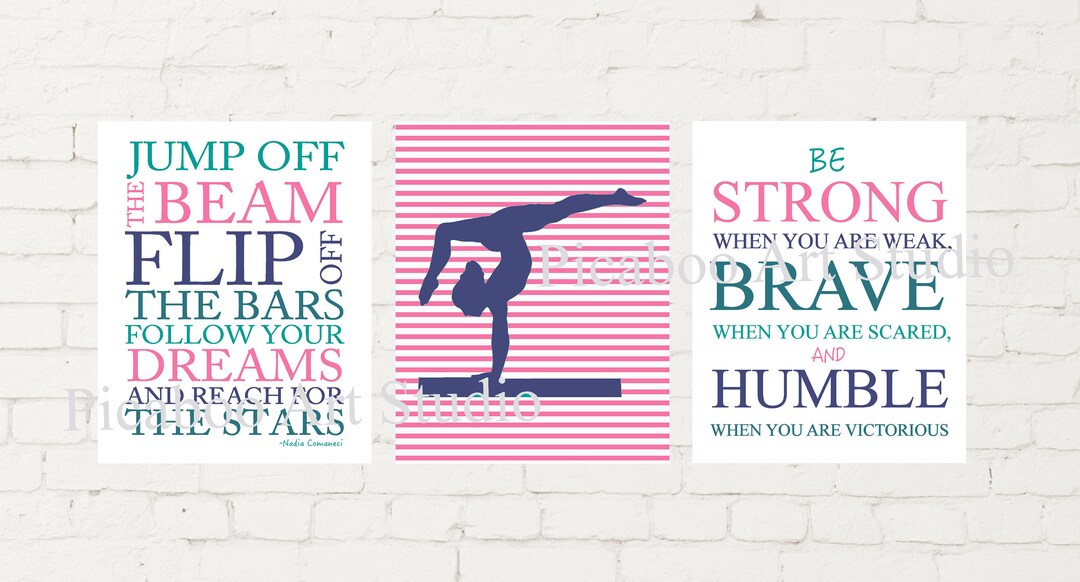 Gymnast Room Decor, Gymnastics Wall Art, Teen Girl Wall Art, Teen Room ...