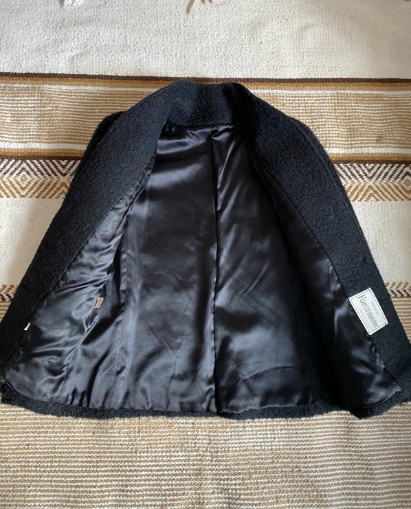 Vintage 1970's/1980's Steven Forstmann Wool Tailored Two Button Top ...