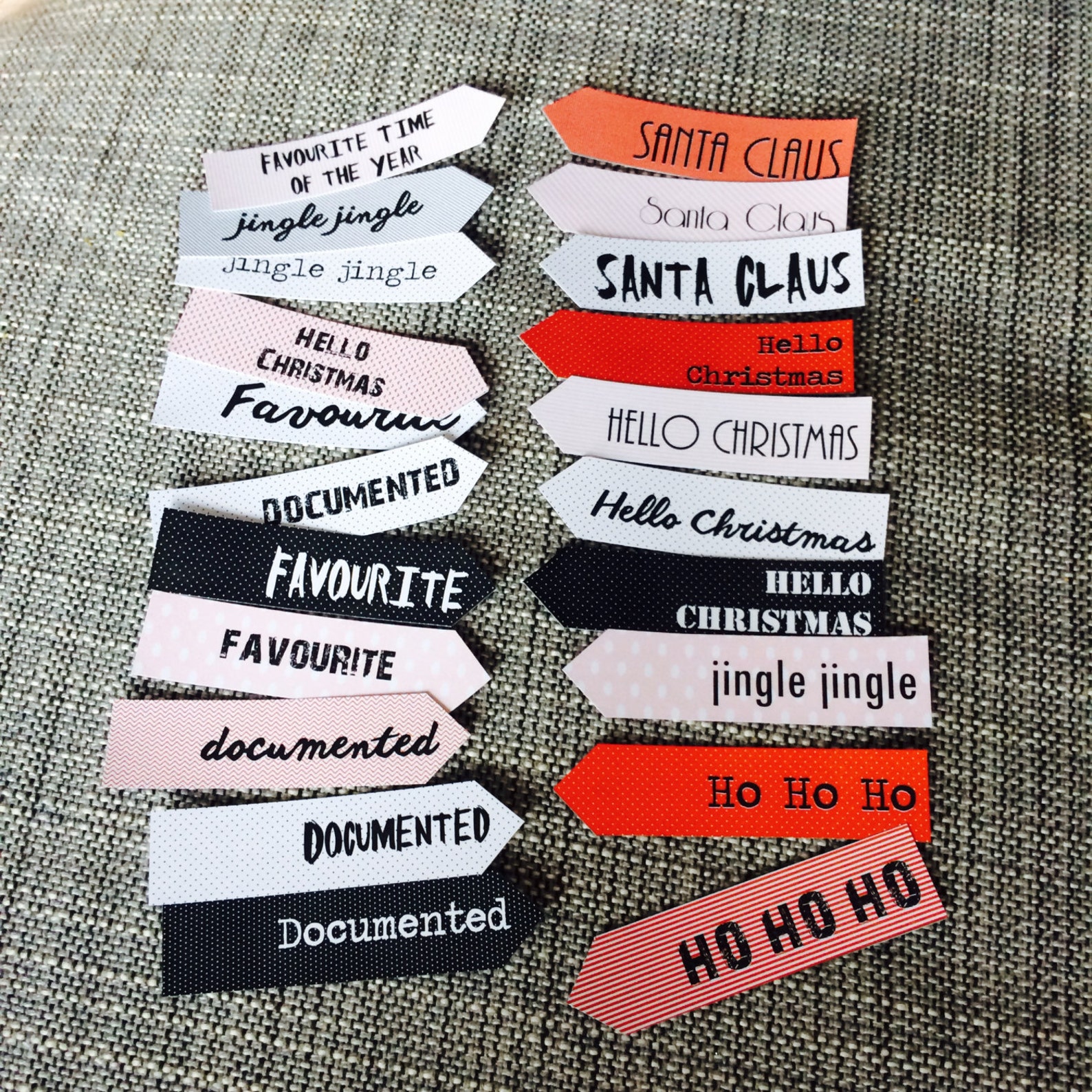 Christmas Large Arrow Tag Embellishments North Pole Collection Instant ...