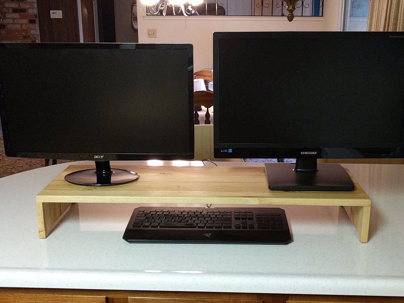 Duel Monitor Stand, Duel Monitor Riser, Monitor Stand for 2, Double ...