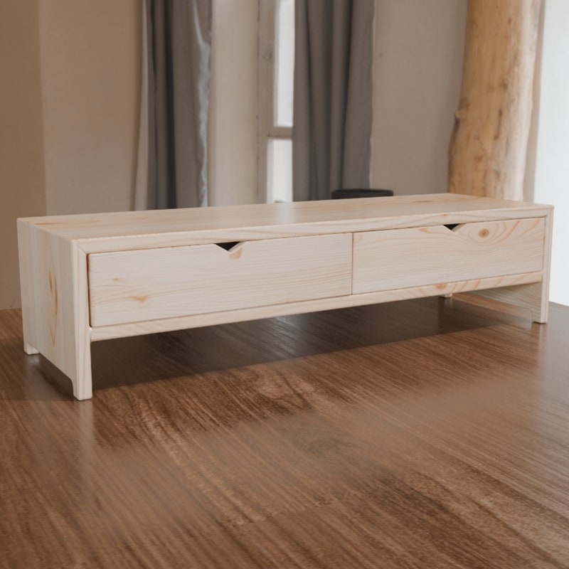 Wood Monitor Stand - Etsy