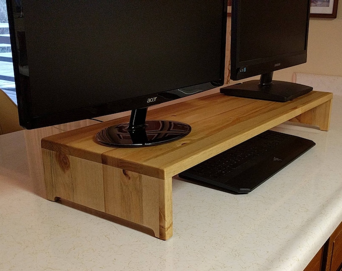 Duel Monitor Stand, Duel Monitor Riser, Monitor Stand for 2, Double ...