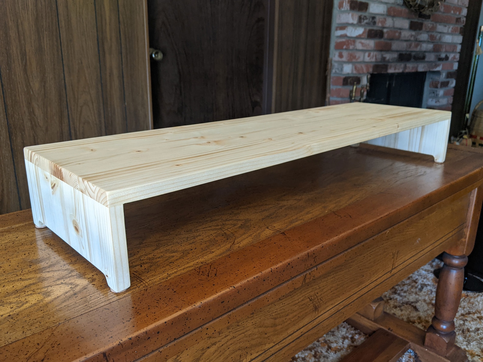 Monitor Stand, Wood Monitor Stand, Custom Monitor Stand, Real Wood ...