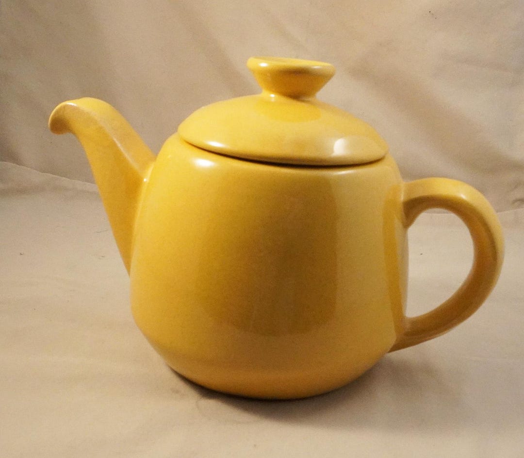 Vintage Frankoma Plainsman Mustard Yellow Personal Mini Teapot, Autumn ...