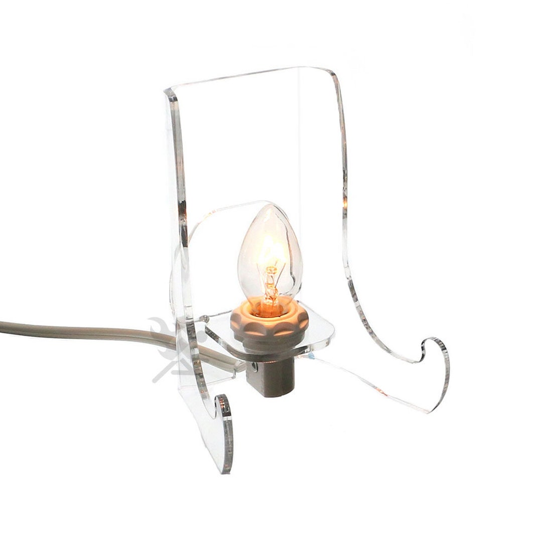 Acrylic Lighted Display Stand Easel 4-1/2" High Back-lit Display - Etsy