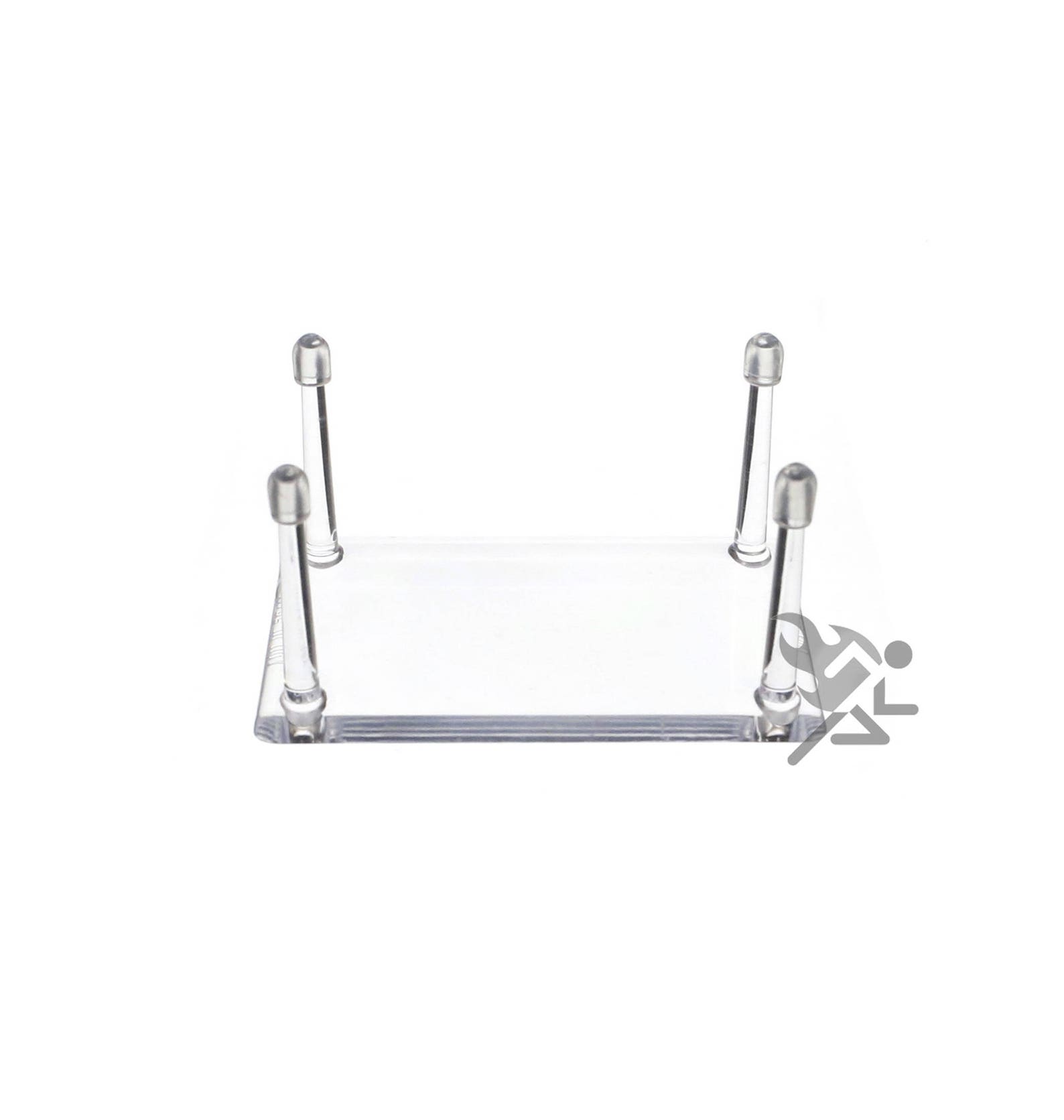 Mineral Geode Fossil Display Stand, 3” Slim Leg Four Peg With Guards ...