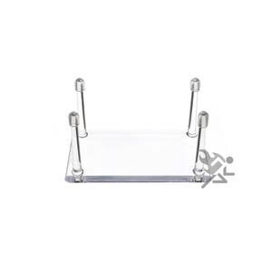 Mineral Geode Fossil Display Stand, 3” Slim Leg Four Peg With Guards ...