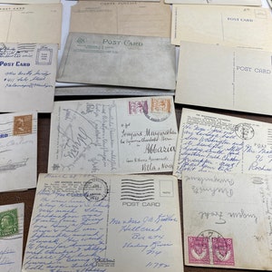 100 Vintage Random Postcards for Decorating Crafts Correspondence RSVP ...
