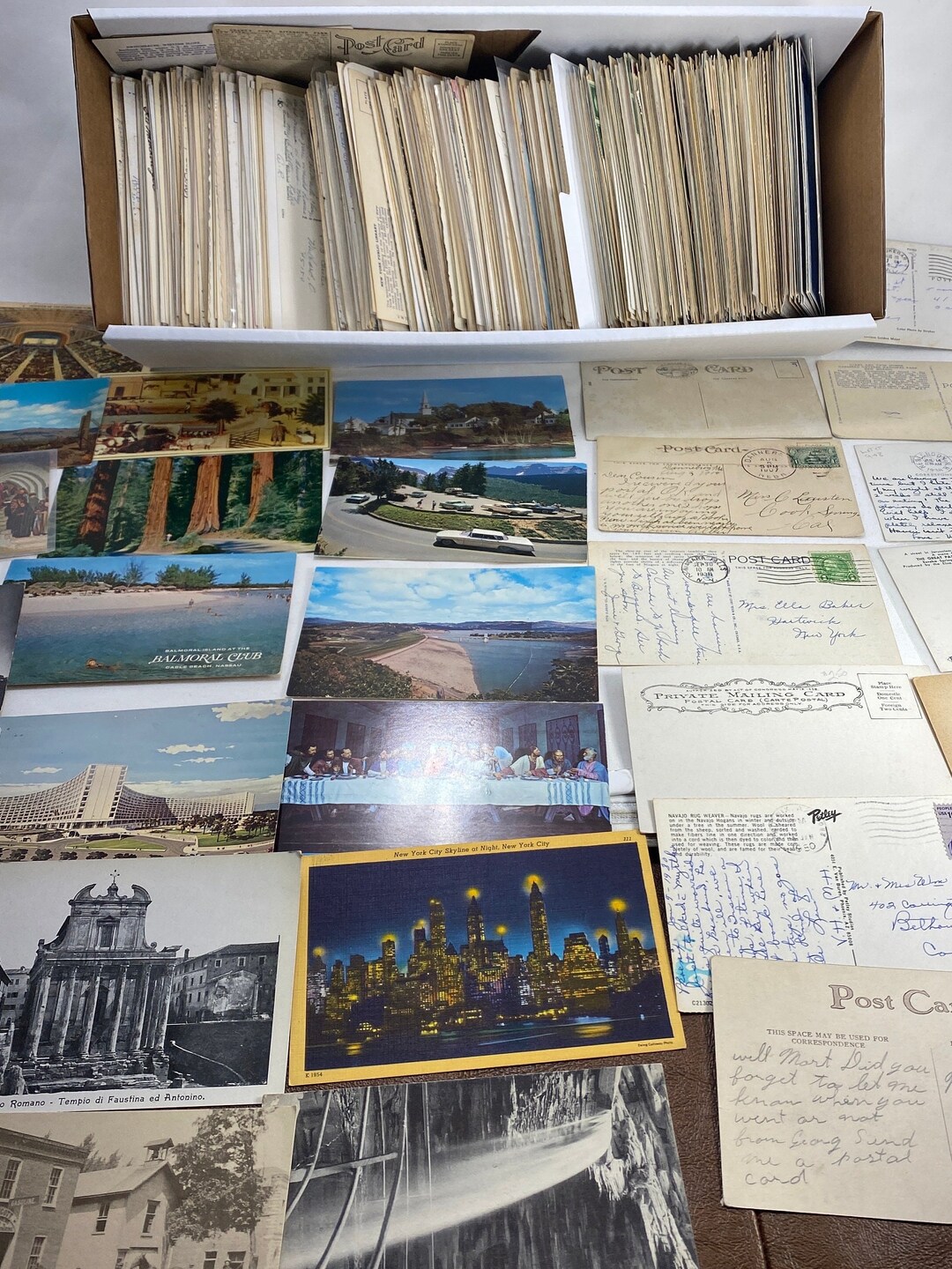 100 Vintage Random Postcards for Decorating Crafts Correspondence RSVP ...