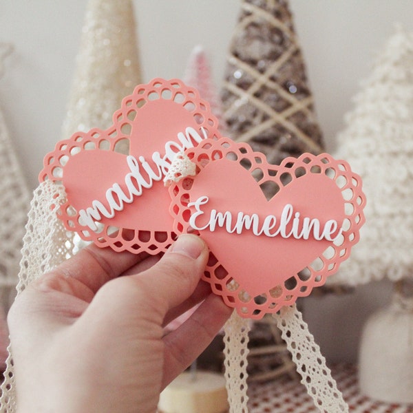 Heart Name Tag - Etsy