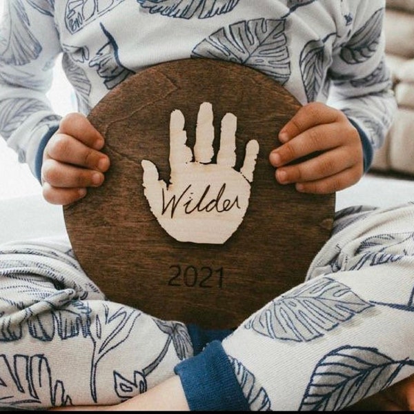 Handprint Keepsake - Etsy
