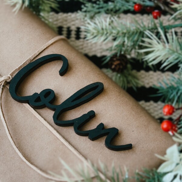 Laser Cut Name Stickers - Etsy