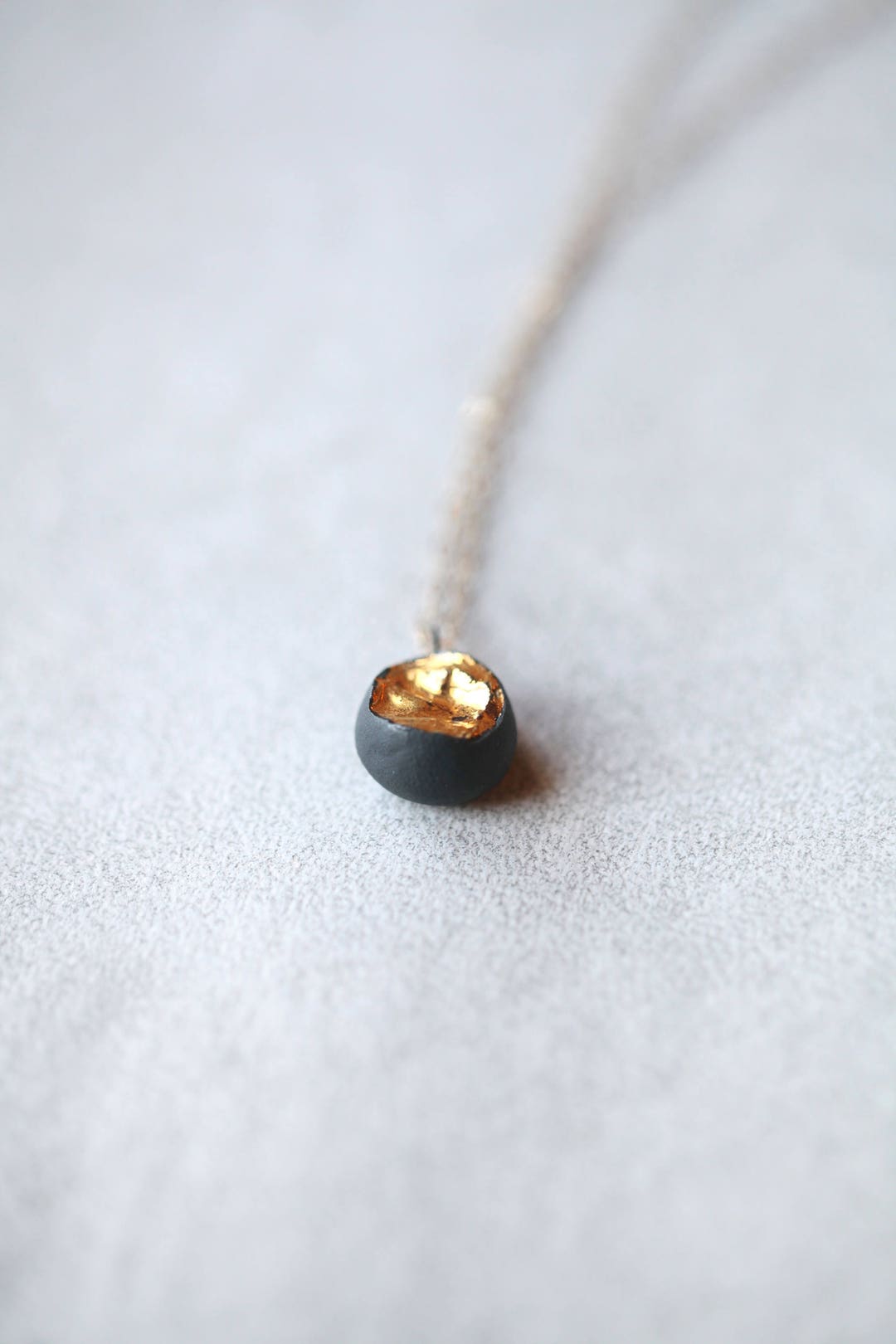 Miriti, 14k Porcelain and Gold Pendant - Etsy