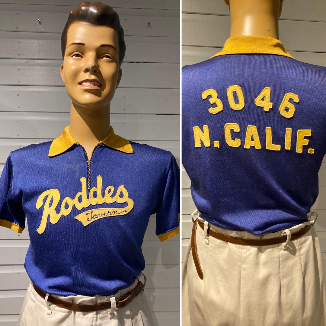 ORIGINAL 1950s SPORTS JERSEY Durene Quarter Zip - Etsy