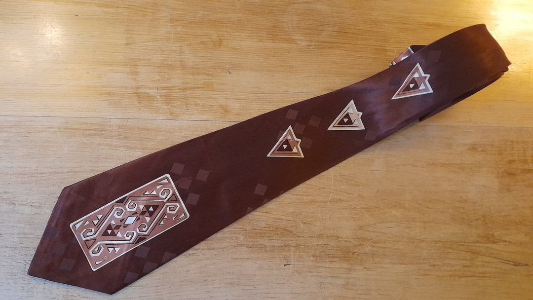 ORIGINAL 1950s ATOMIC RAYON Tiki Necktie Tie - Etsy