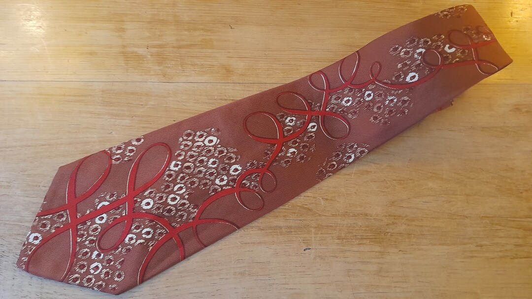 ORIGINAL 1940's 1950s ATOMIC PRINT Necktie Tie - Etsy UK