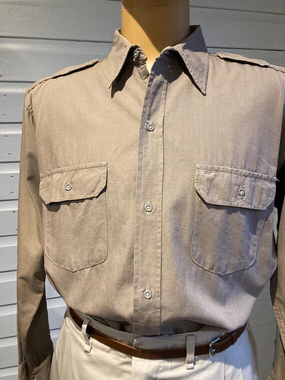 ORIGINAL 1940s MOTORCYCLE CLUB Chain Stitch Shirt Air… - Gem