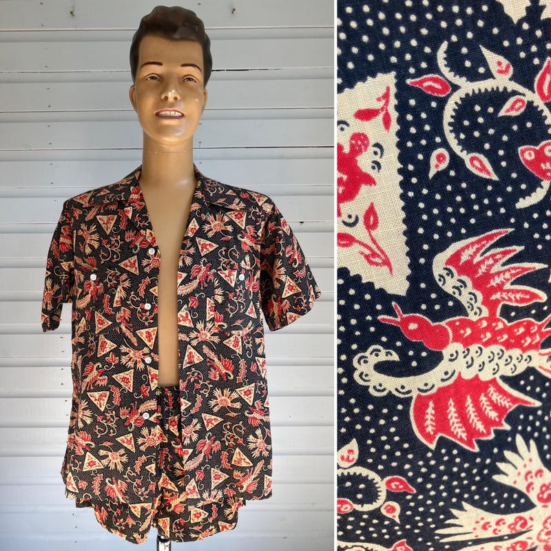 Vintage Cabana Shorts - Etsy UK