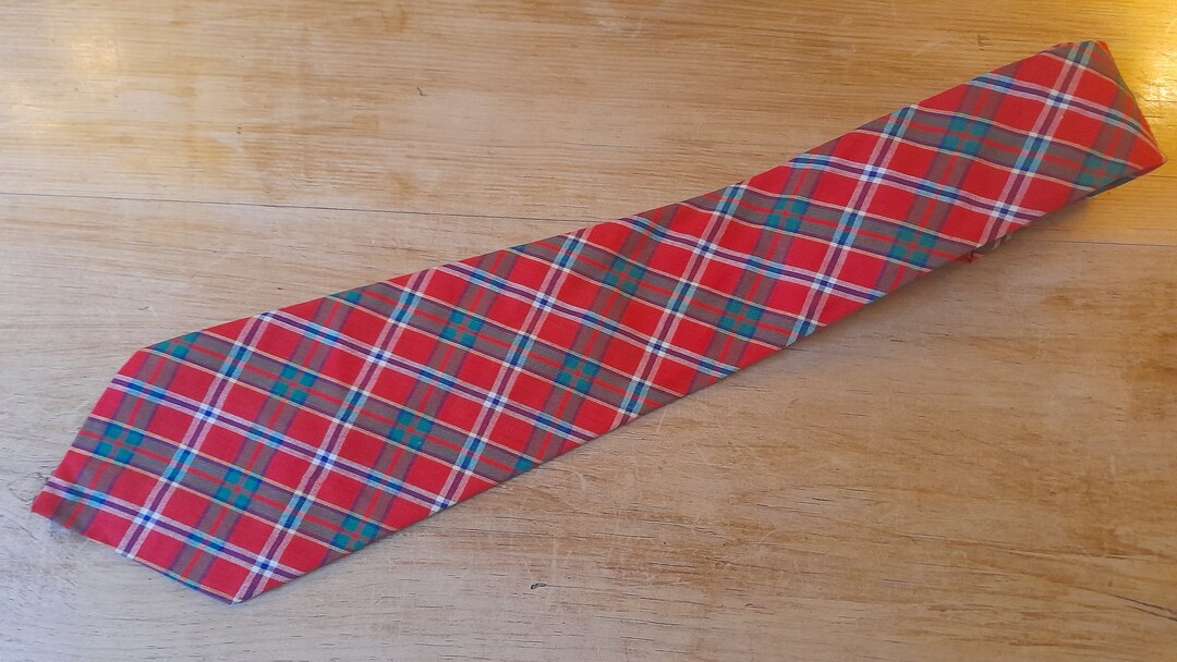 ORIGINAL 1950’s WOVEN PLAID Necktie Tie Dan River - Etsy