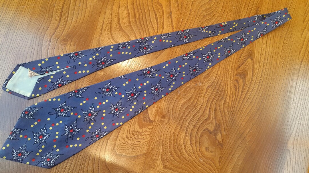 ORIGINAL 1950’s RAYON PRINT Necktie Tie - Etsy
