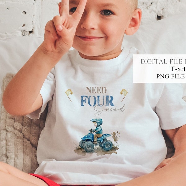 Four Wheeler Birthday Shirt - Etsy