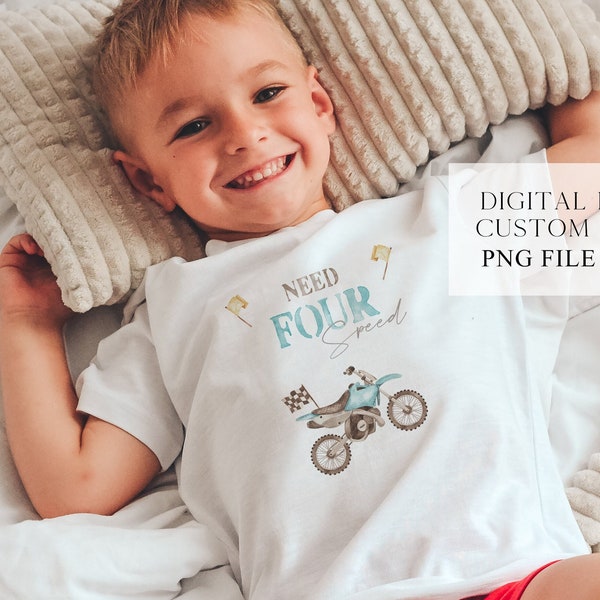 4th Birthday Dirt Bike Svg - Etsy