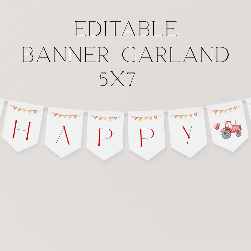 Tractor Banner - Etsy