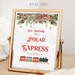 Printable All Aboard Polar Express Sign - 8x10 Birthday Sign ...