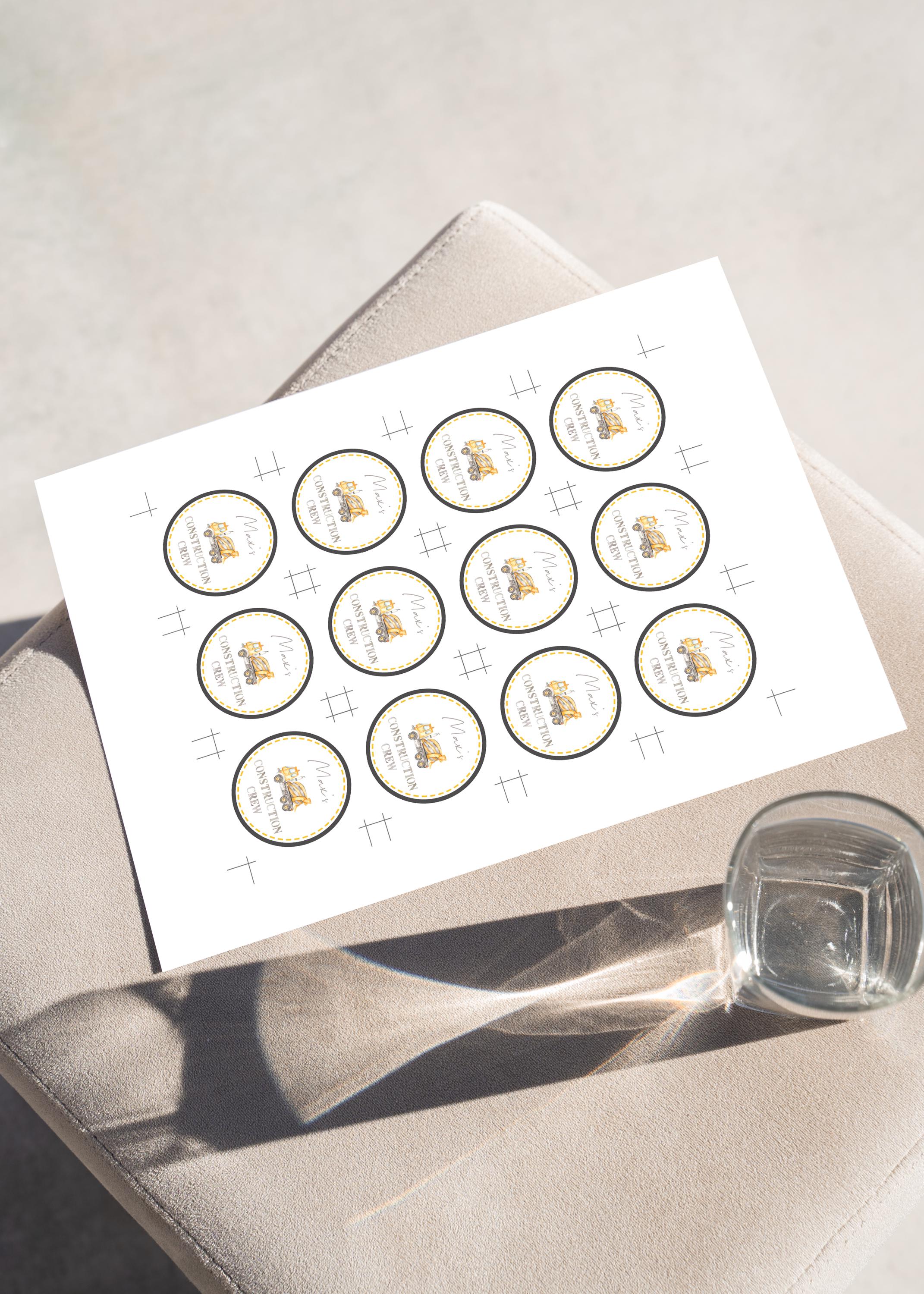 Construction Truck Envelope Stickers: Birthday Party Favors - Etsy