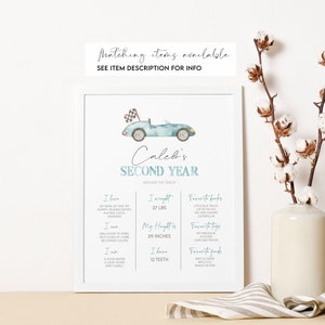 Ready to Print Pit Stop Sign Blue Race Car Birthday Party - Etsy